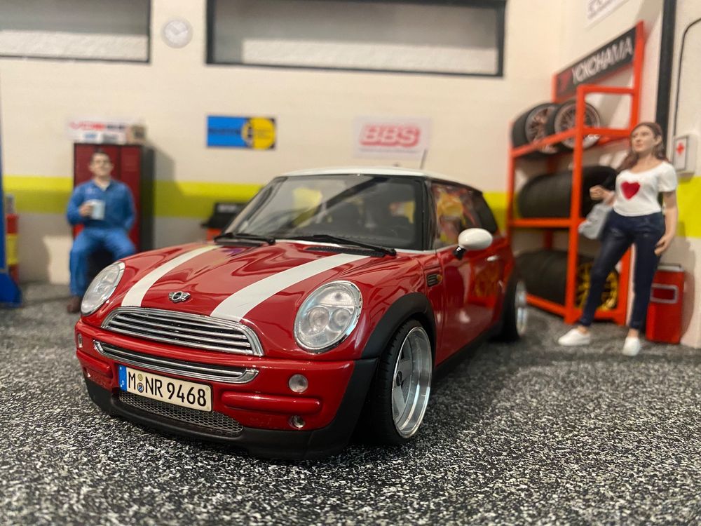 Mini Cooper Rot Kyosho 1:18 mit Alufelgen | Kaufen auf Ricardo