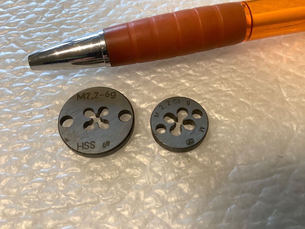 M2.2 Schneideisen Filièren, 2 Stück, NEU von ESO Swiss (Neu (gemäss Beschreibung)) in Widnau für ...