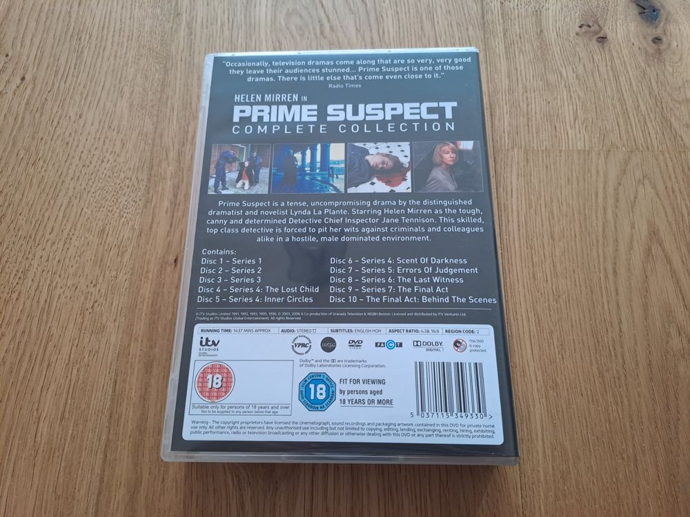 Prime Suspect Complete Collection DVD English (Gebraucht) in Hindelbank ...