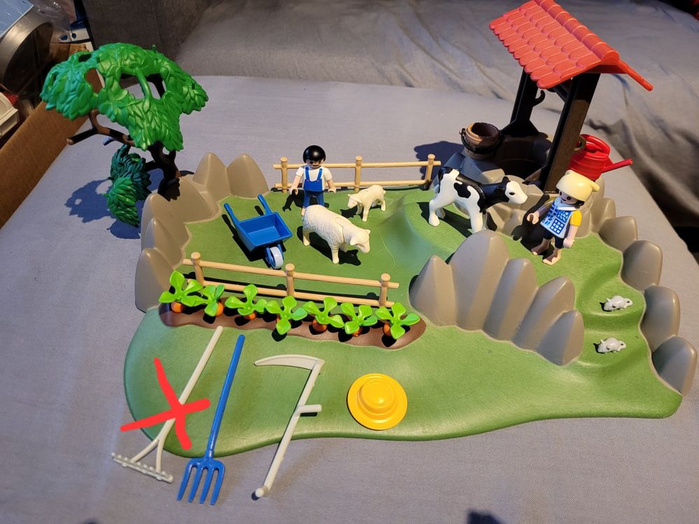 Playmobil 4131, super Set, Brunnen mit Garten (Gebraucht) in für CHF 11 ...