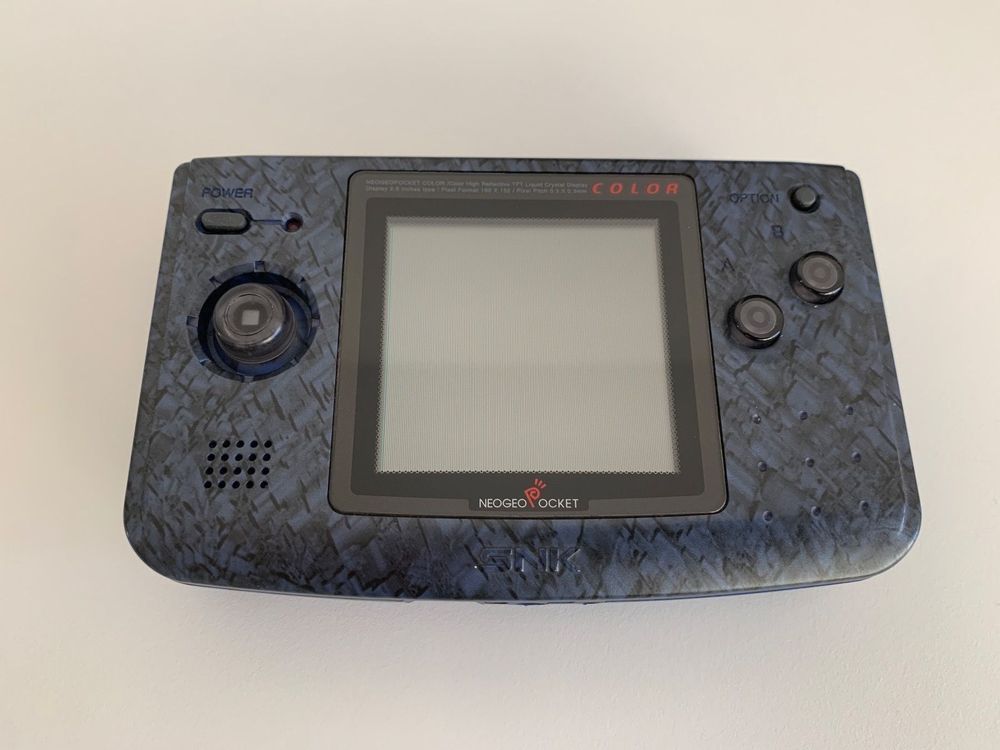 SNK Neo Geo Neogeo Pocket Color Console Stone Blue Mit Spiel (Gebraucht ...