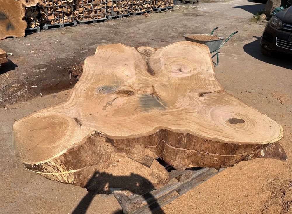 Baumscheibe, Eiche, Tisch, Eichenplatte, Massivholz, Holz (Neu (gemäss Beschreibung)) in Meggen ...