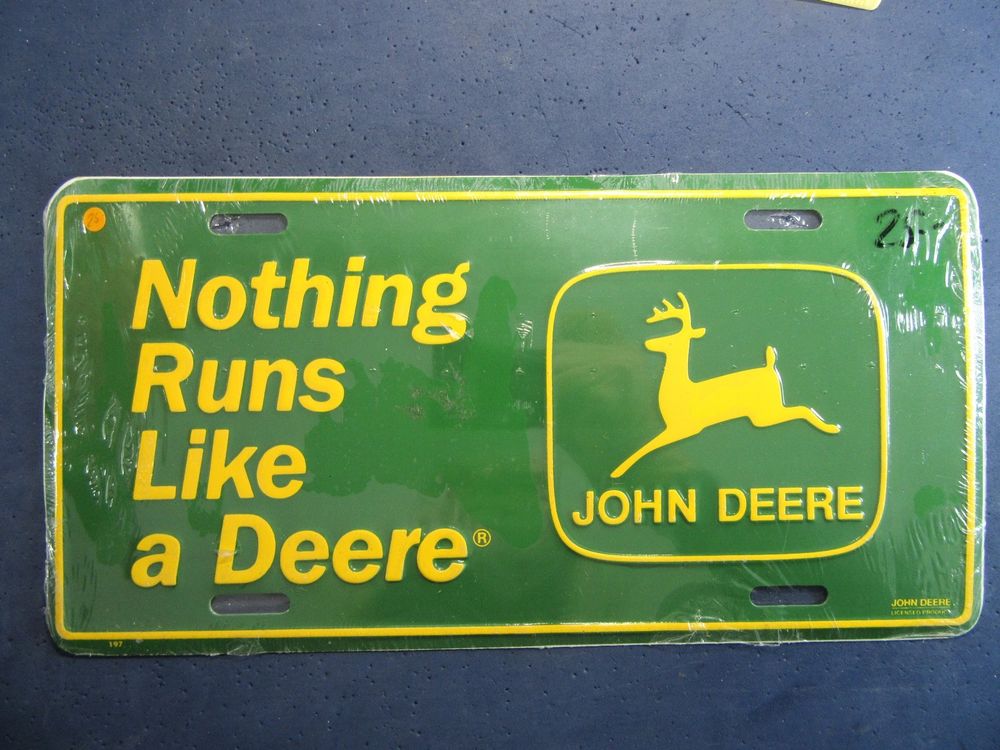 JOHN DEERE US TRAKTOR 2.USA-AUTO-NUMMER BLECHSCHILD (Gebraucht) in ...