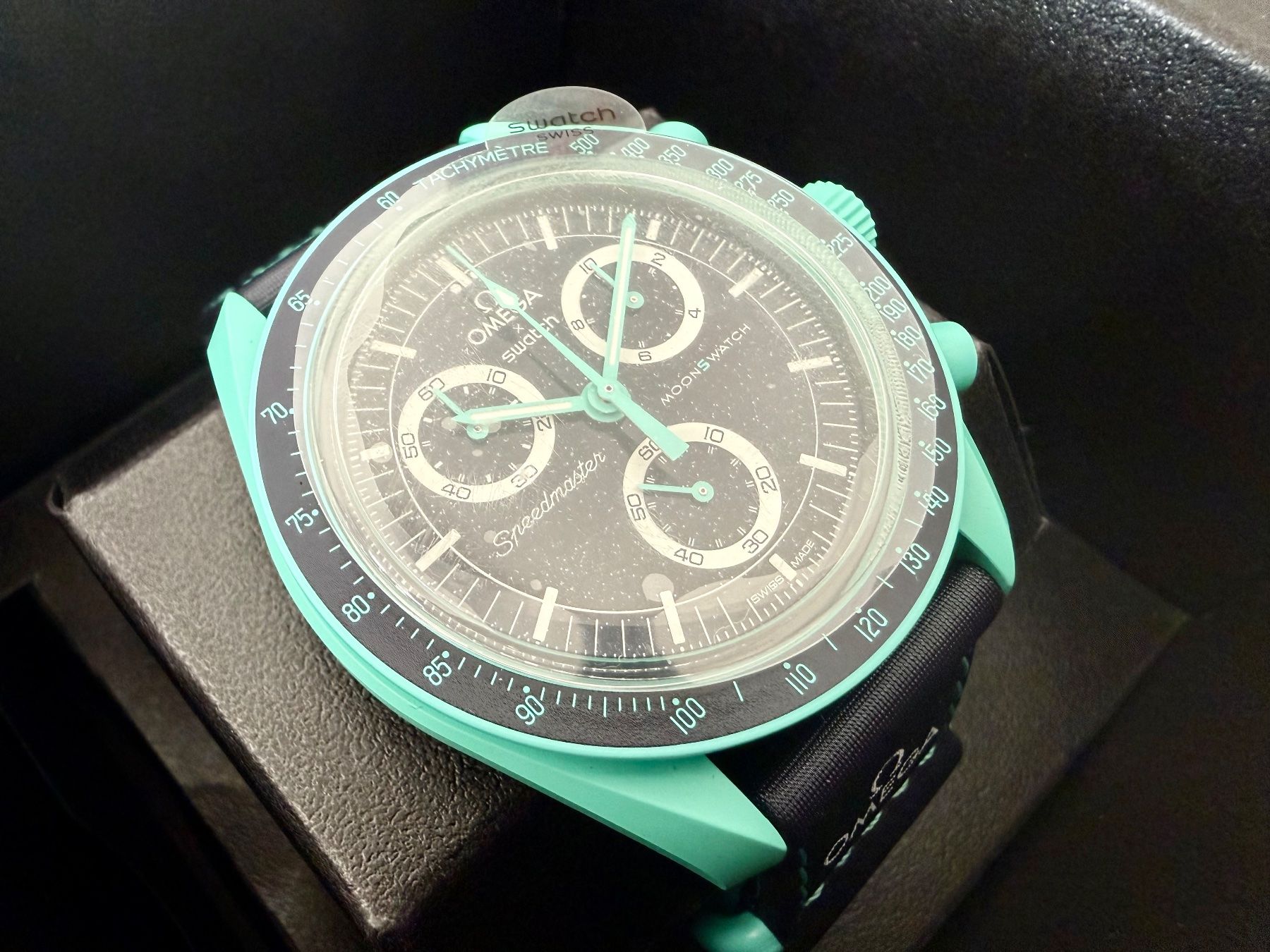 OMEGA x SWATCH Mission on Earth „Polar Lights“,full set+cap (Neu und ...