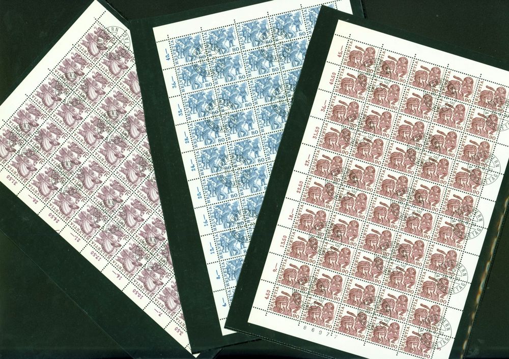 Bogen Sammlung im Album ET gestempelt (Q731) (Gebraucht) in Seuzach für ...