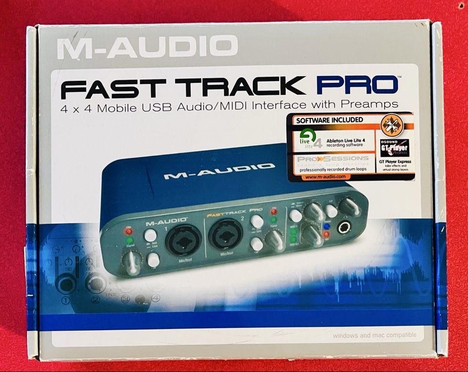 M-Audio Fast Track Pro - USB Audio/MIDI Interface Top! (Gebraucht) in ...