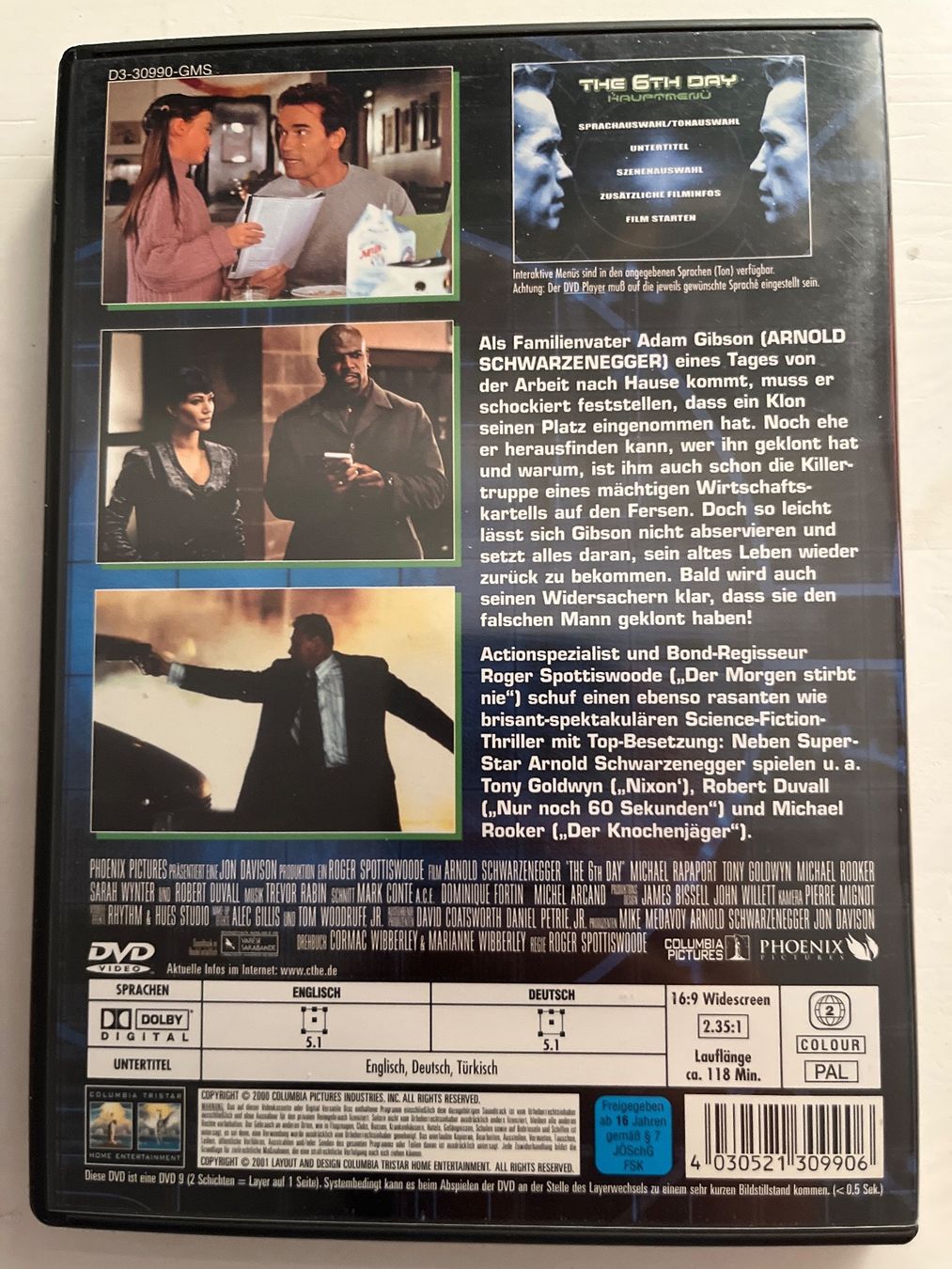 The 6th Day (2000) DVD 📀 - Arnold Schwarzenegger (Neu (gemäss ...