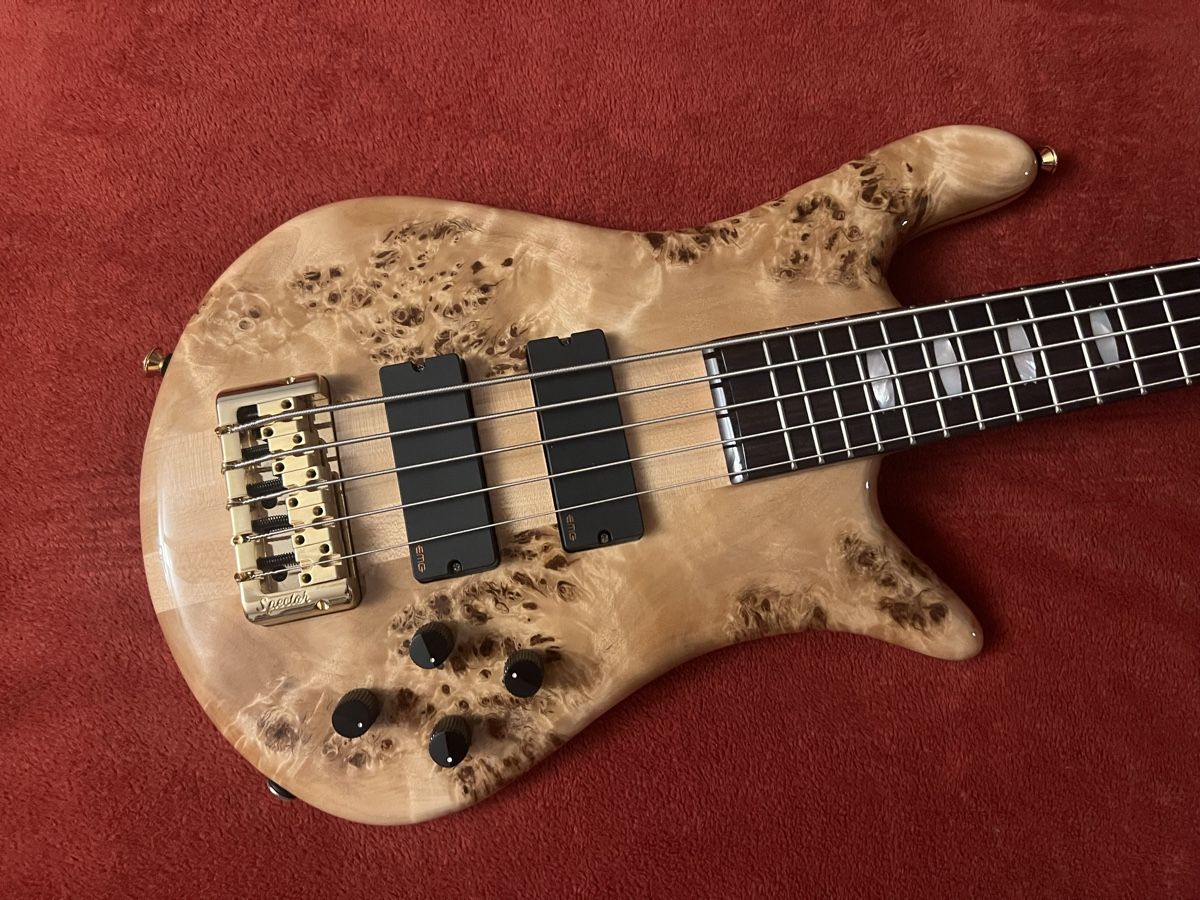 Spector Euro 5 LX Bass Poplar Burl Natural Gloss 5 String (Neu (gemäss ...