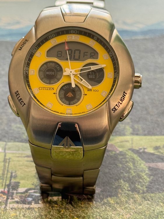 Citizen Promaster C440 Gelb Analog Digital Uhr neuwe. selten (Neu ...