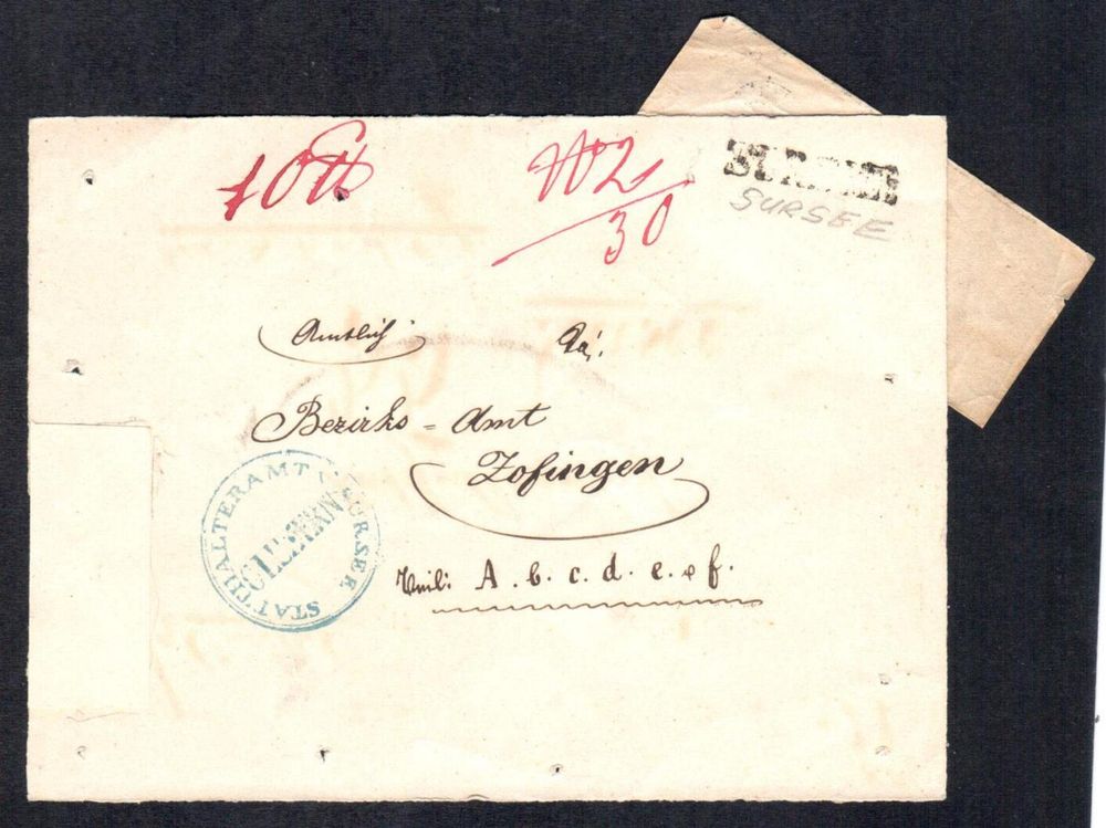 Fahrpoststück Zofingen nach Sursee (Gebraucht) in für CHF 15 – mit ...