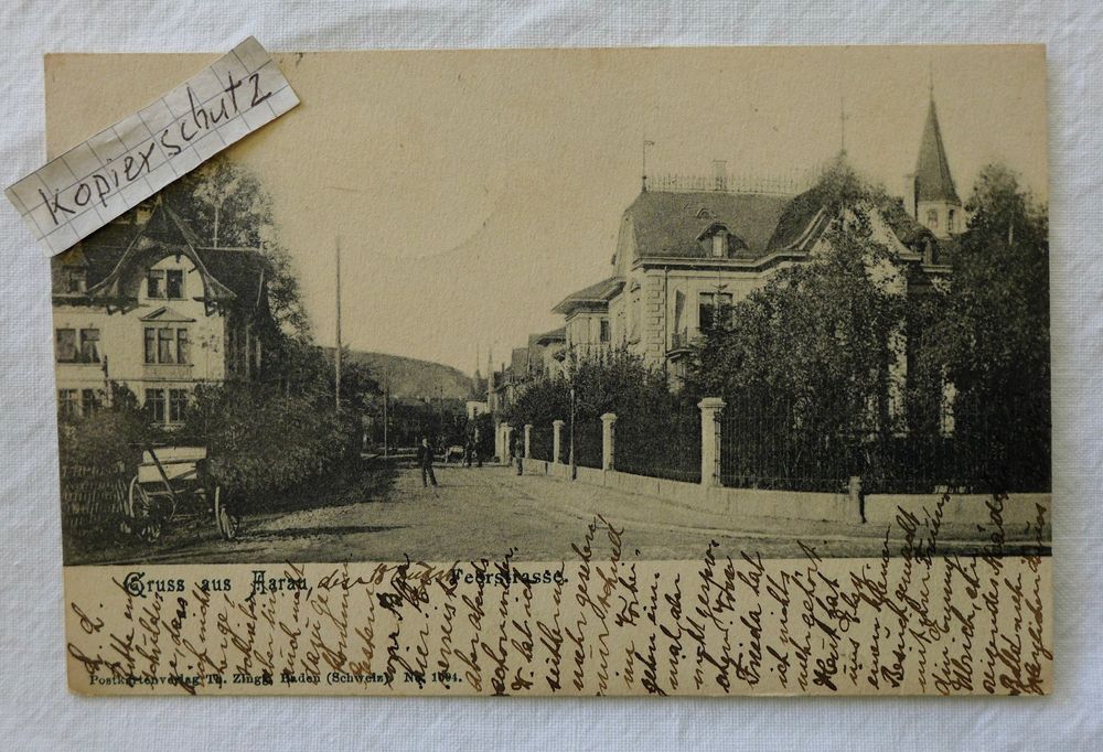 AK "Gruss aus AARAU" AG, Feerstrasse, belebt | Kaufen auf Ricardo
