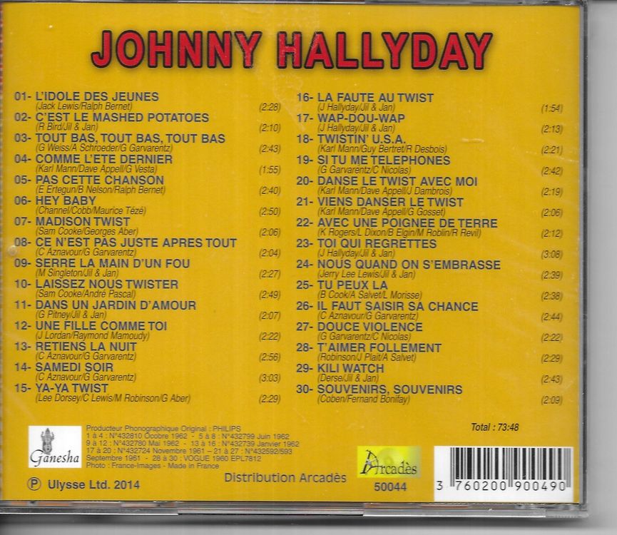 JOHNNY HALLYDAY - L' IDOLE DES JEUNES | Kaufen auf Ricardo