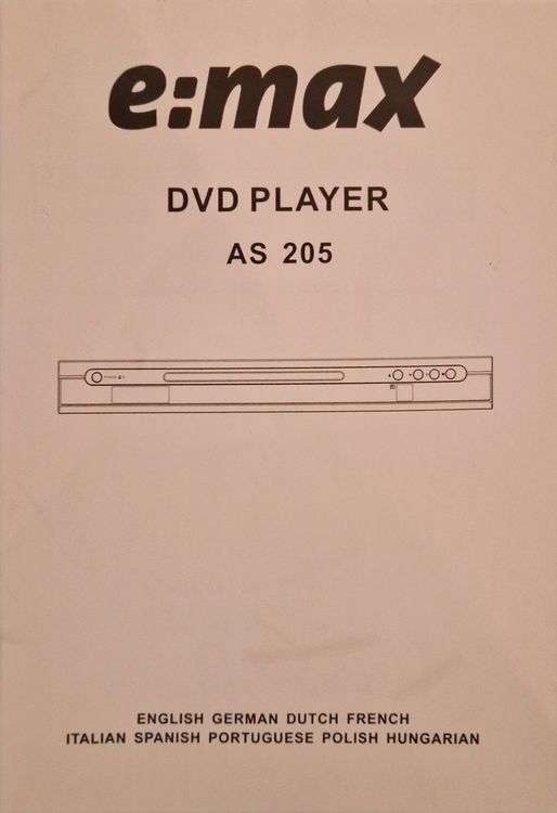 DVD Player mit Fernbedienung von e:max (Gebraucht) in Kreuzlingen für ...