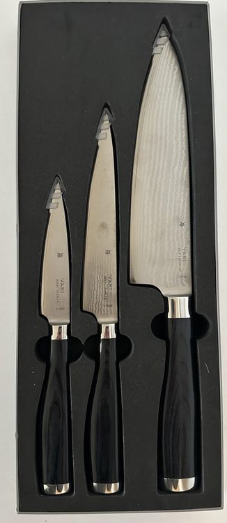 WMF Küchenmesser Set Yari 3-teilig Schwarz (Neu und originalverpackt ...