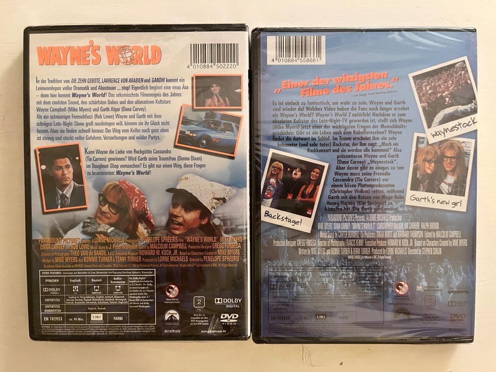 Wayne’s World 1 & 2 DVD 📀 (NEU OVP) (Neu und originalverpackt) in ...