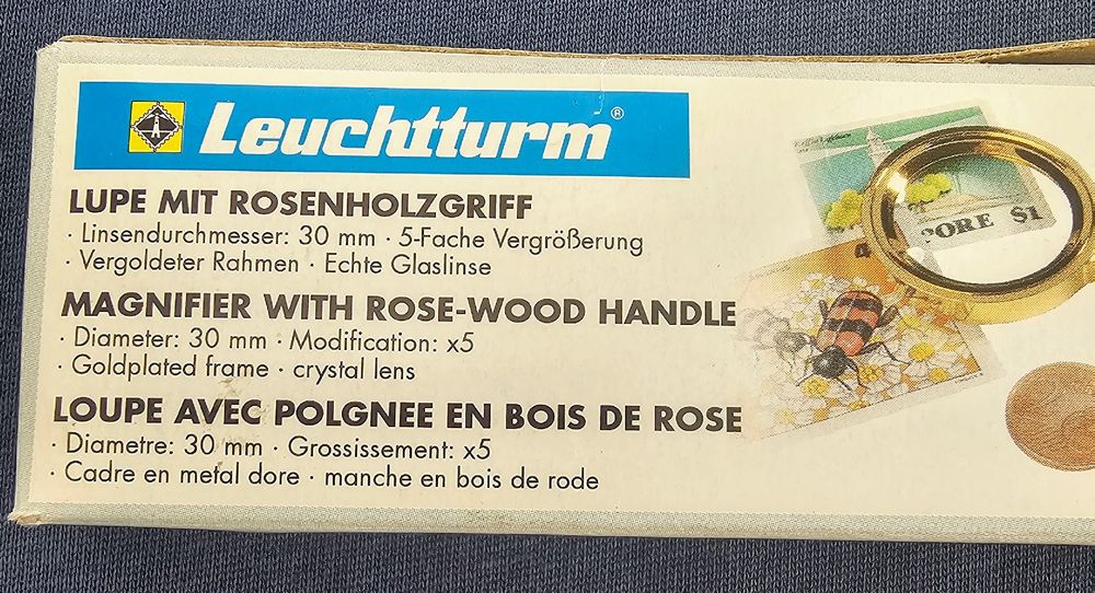 Leuchtturm Lupe mit Rosenholzgriff | Kaufen auf Ricardo