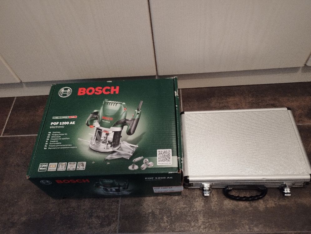 Oberfräse Bosch POF 1200 AE mit Fräser Sortiment (Neu (gemäss ...