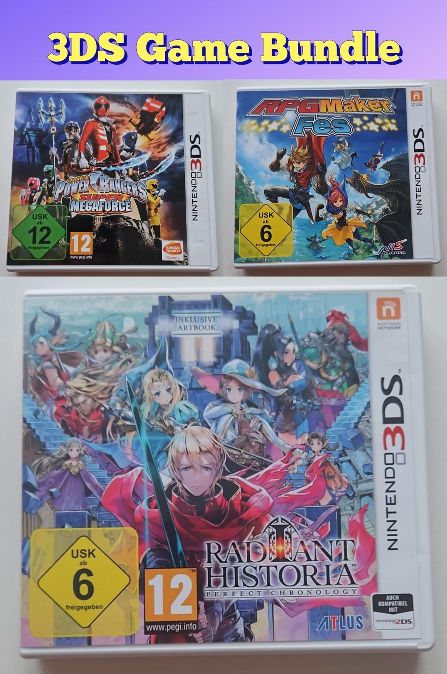 Nintendo 3DS Game Bundle: Radiant Historia, Power Ranger, RP (Gebraucht ...