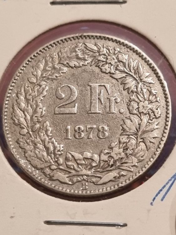 2 FR 1878 - Seltene Erhaltung ! (Gebraucht) in Bure für CHF 79 – mit Lieferung auf Ricardo kaufen