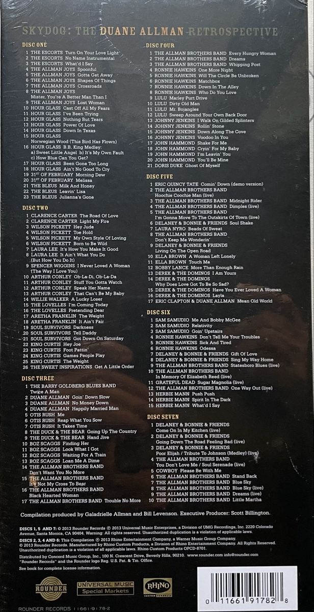 Duane Allman - Skydog - the Retrospective 7 CD Box Set (Gebraucht) in ...