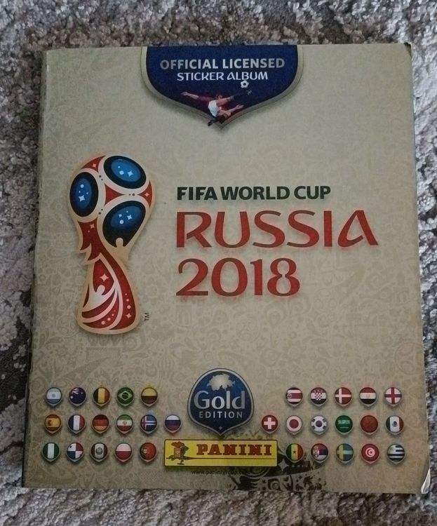 Panini WM 2018 Russland Stickeralbum GOLD Edition komplett (Gebraucht ...