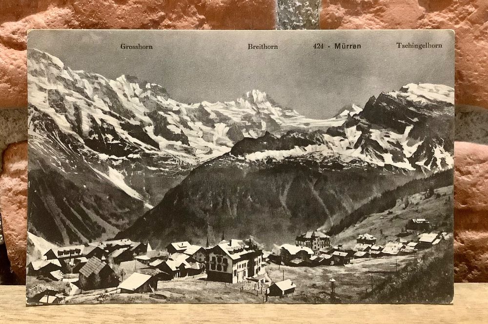 1912 - Antike AK - MÜRREN Dorfansicht - Alpenpanorama (Gebraucht) in Root für CHF 1 – mit ...