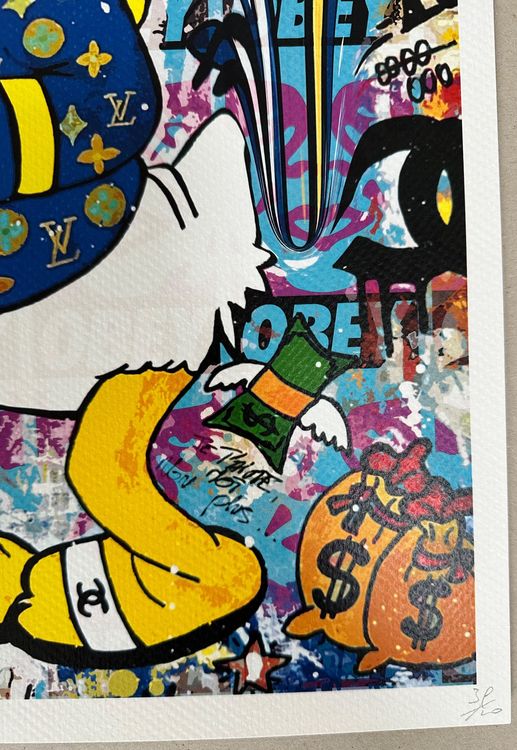 Death: Graffiti, Street Art Donald, signiert 38/100 (Neu (gemäss Beschreibung)) in Meilen für ...