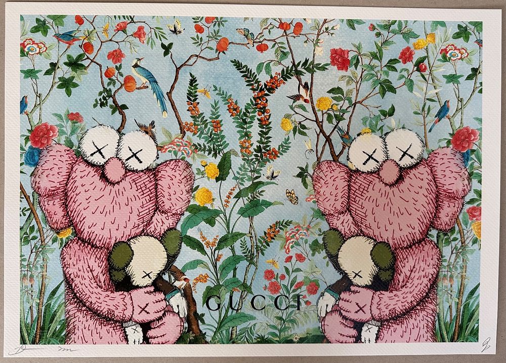 Death: Gucci KAWS, signiert (Neu (gemäss Beschreibung)) in Meilen für ...