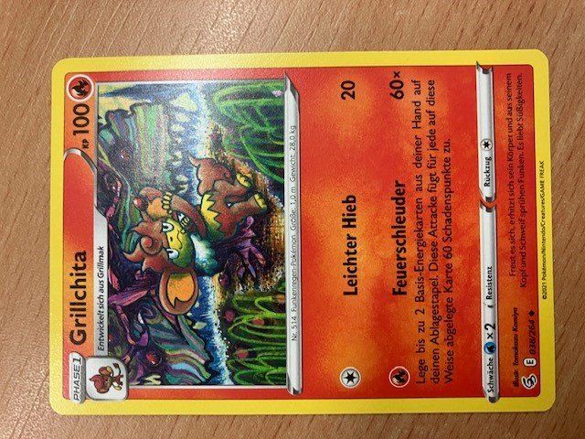 Pokemon Grillchita 038/264 | Kaufen auf Ricardo