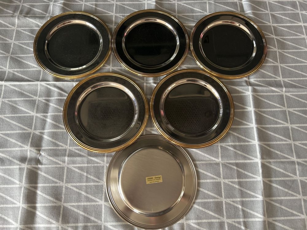 Hogri Design 6 x Unterteller / Untersetzer / Brottteller (Gebraucht) in ...