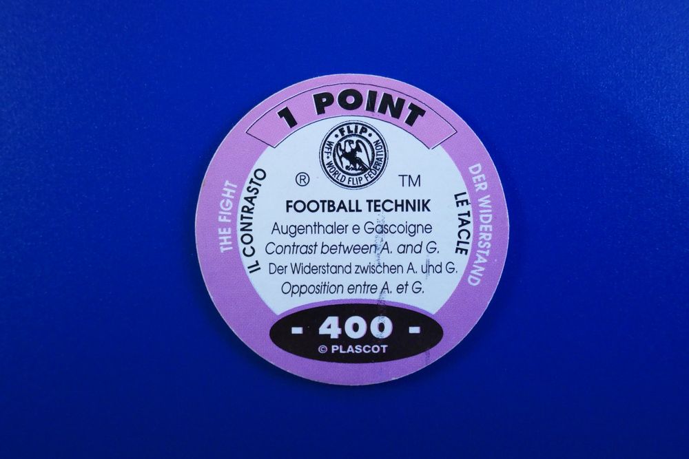 Pog Football Technik N°400 : A. et Gascoigne - Plascot (D'occasion) à ...