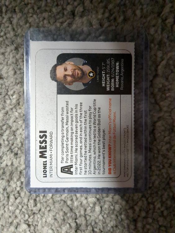 Sports Illustrated - Inter Miami : Lionel Messi Card / Karte | Kaufen ...