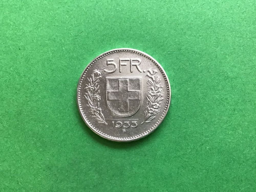 5 Fr. Suisse 1933 (D'occasion) à St. Niklaus VS pour CHF 19 – avec ...