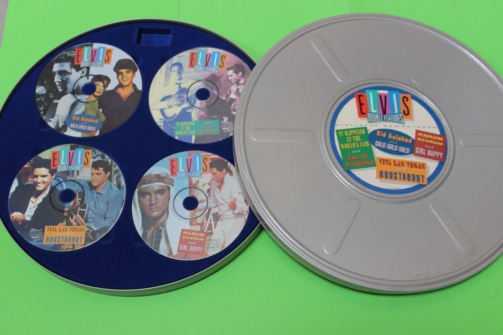 ELVIS PRESLEY - DOUBLE FEATURES 4CDs IN BLECHBOX 1993 (Gebraucht) in ...
