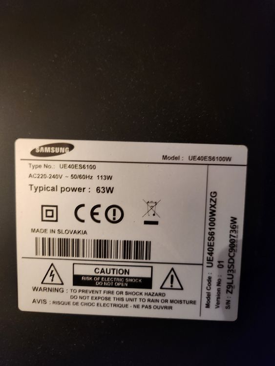 Samsung TV (Gebraucht) in Rothrist für CHF 80 – mit Lieferung auf ...