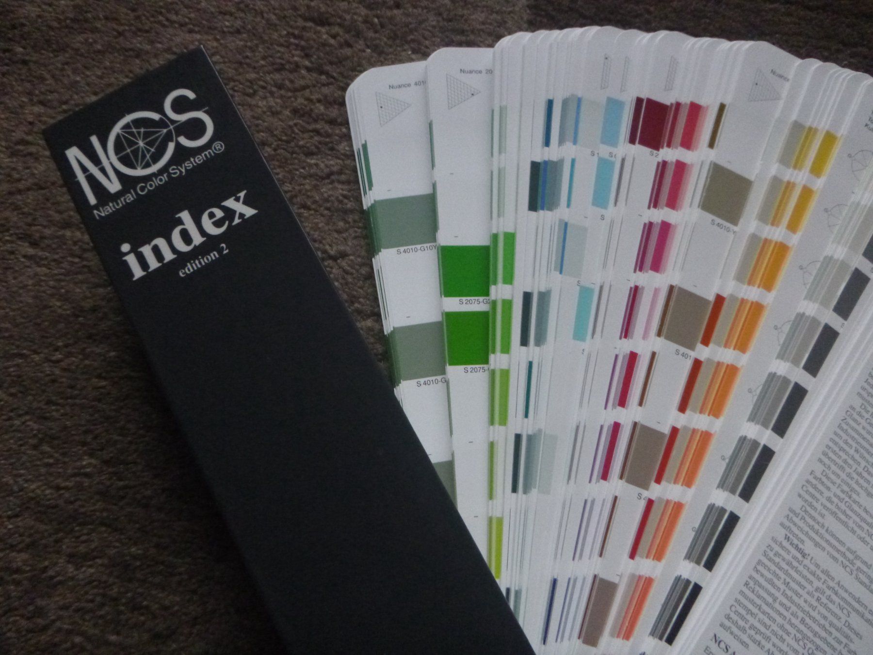Farbkarte NCS (natural clor system) Index edition 2, 1995 (Neu und ...