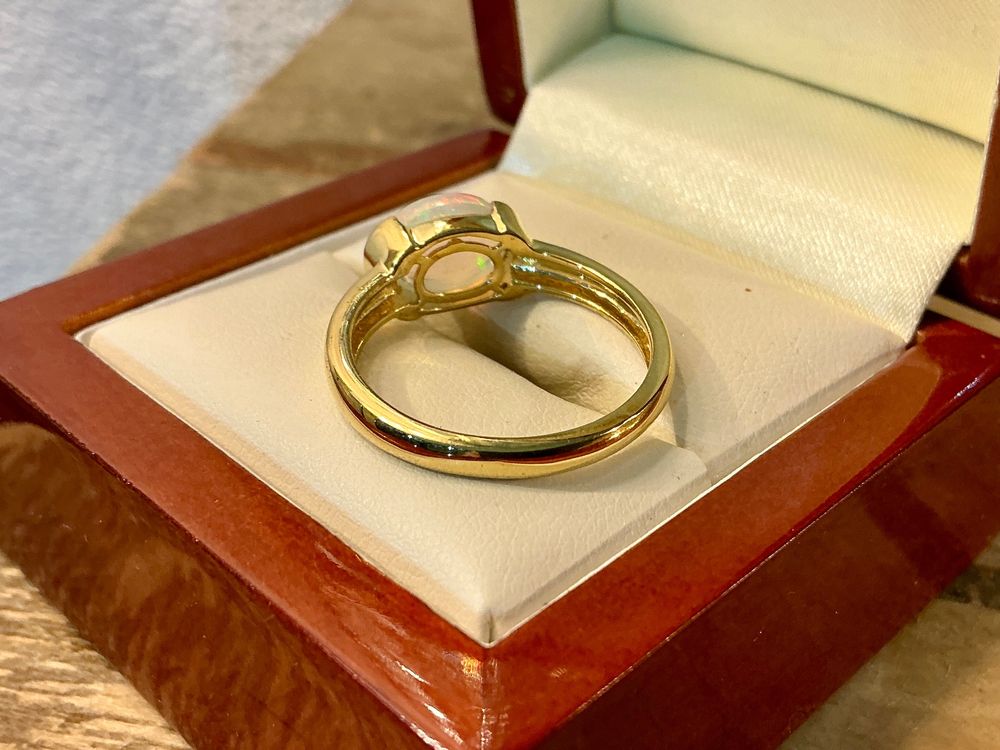 VINTAGE RING STERLING 925 VERGOLDET OPAL, GR.60 (Gebraucht) in Biglen ...