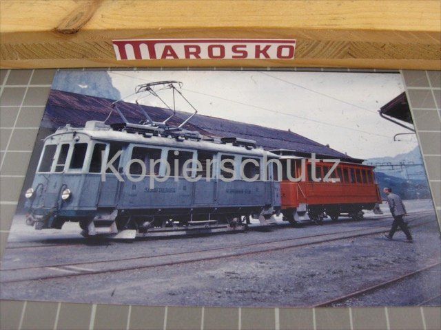 Echtfoto: Schwanden mit Sernftalbahn, ca 1968, Sernftalbahn (Gebraucht) in Malters für CHF 9 ...