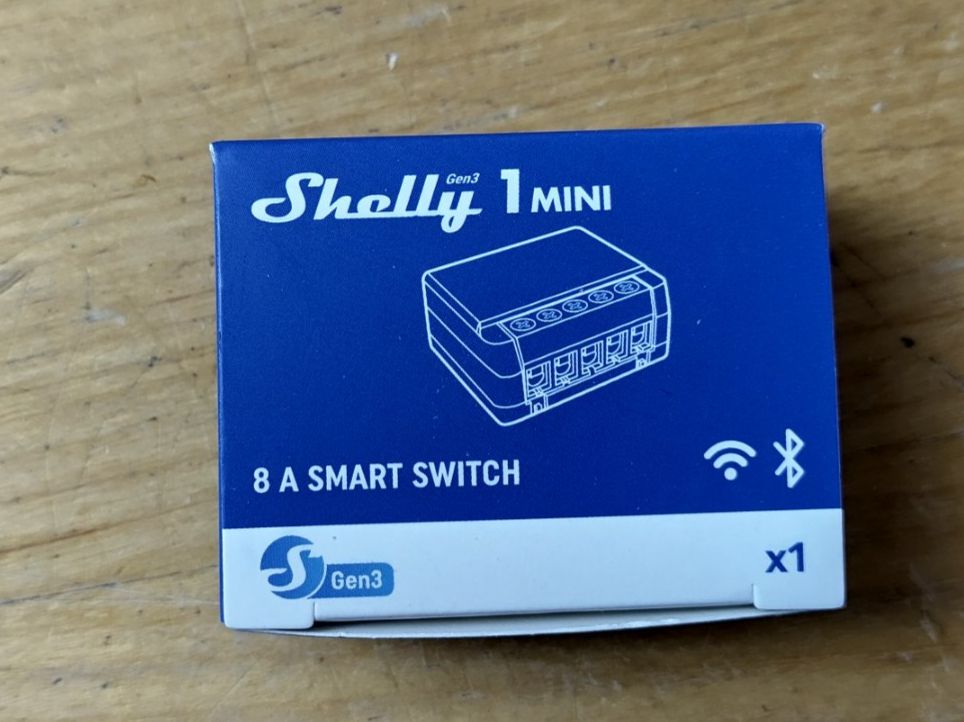 Shelly 1 Mini Gen3 Smart Switch UNGEBRAUCHT (Neu und originalverpackt ...