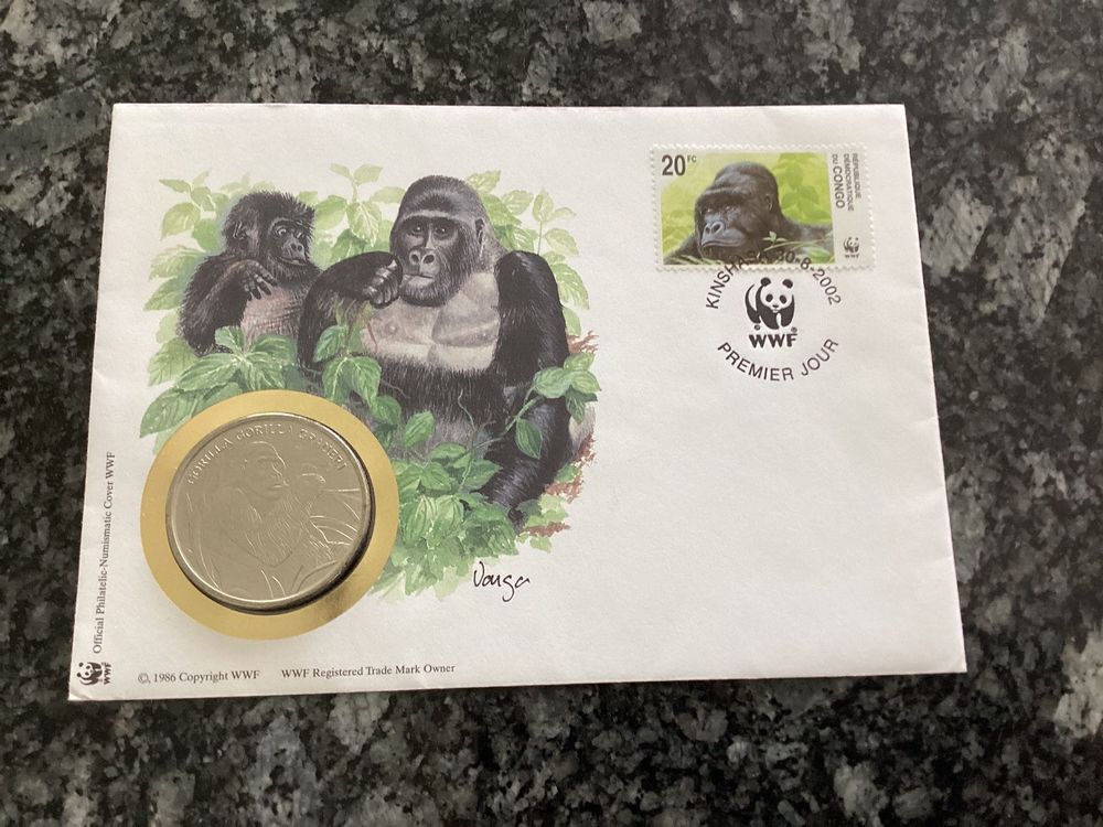 WWF Münzbrief : Gorilla ! 2002 ! 30 Jahre ! | Kaufen auf Ricardo