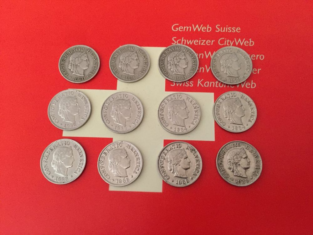 5 Rappen LOT der 1930er-Jahre (Gebraucht) in Elsau für CHF 3.4 – mit ...