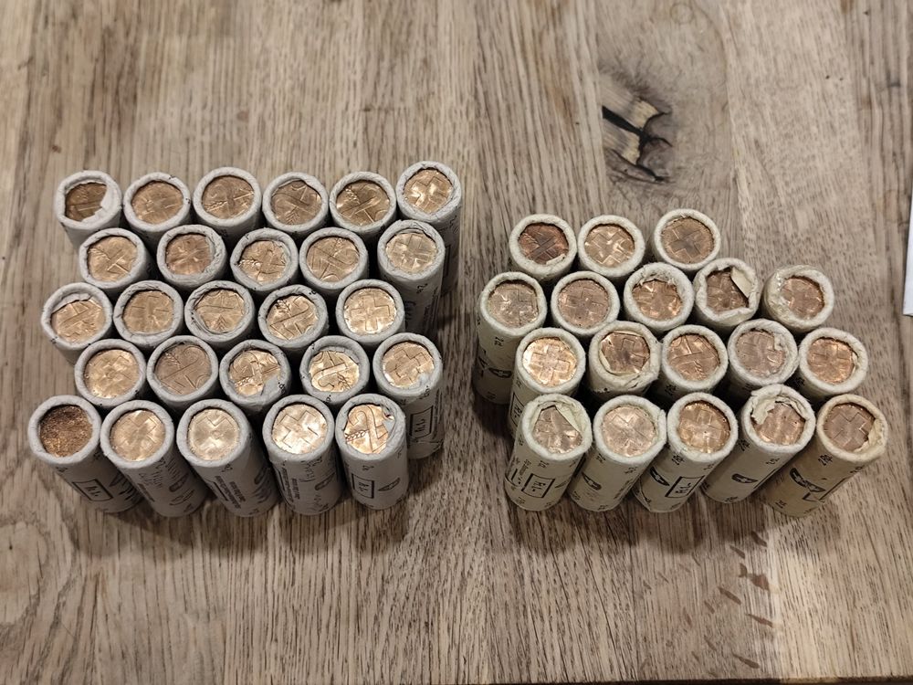 44 × 2Rp Originalrollen 1969