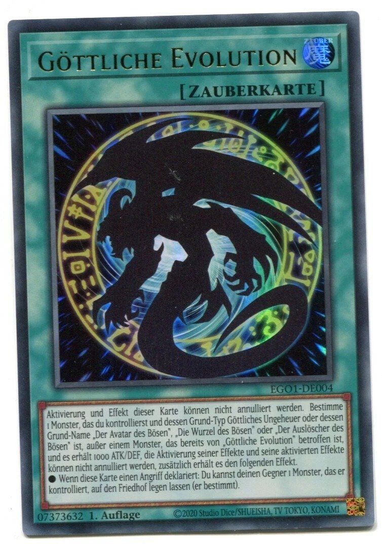 Yu-GI-OH Göttliche EVolution Ultra Rare EGO1-DE004 (Neu und ...