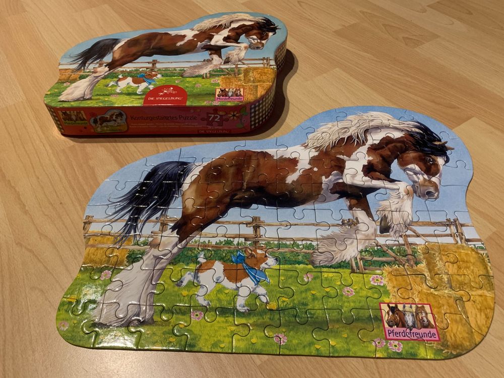 Konturpuzzle Pferdefreunde 72 Teile Spiegelburg (Gebraucht) in ...