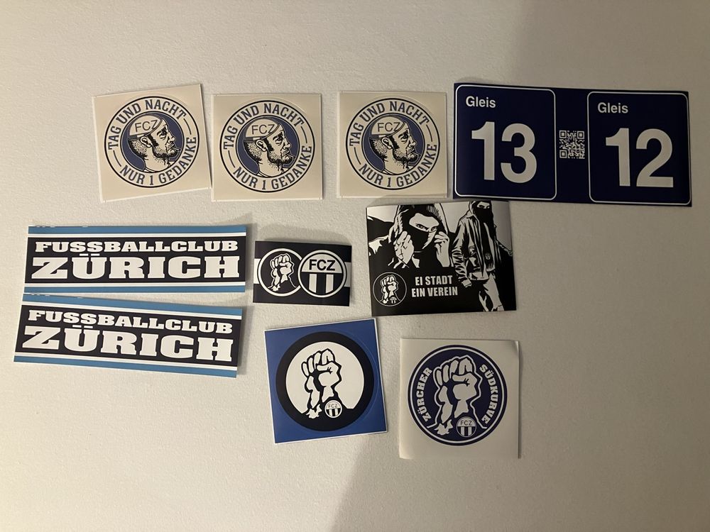 FCZ Sticker - 10 Stück! Mega selten ! (Neu (gemäss Beschreibung)) in ...