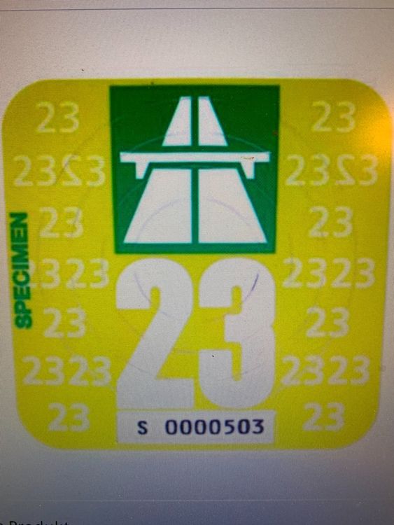 (KOPIE) Autobahnvignette 2023 (Neu und originalverpackt) in Herisau für CHF 37 – mit Lieferung ...