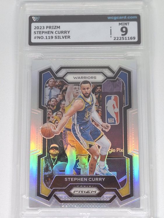 Card Stephen Curry Warriors Silver WCG 9 NBA Card (Neu (gemäss ...
