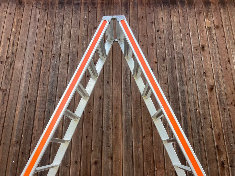 HB Systeme Typ 200- Doppelstufenleiter/ Bockleiter Alu, Nr.4 (Gebraucht ...