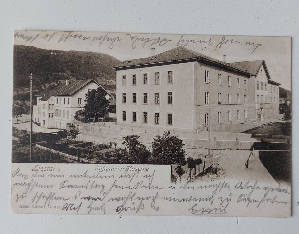 AK Ansichtskarte Liestal Infanterie-Kaserne Carte postale (Gebraucht) in Schenkon für CHF 5 ...