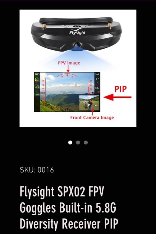 Flysight SPX02 FPV Goggles (Gebraucht) in für CHF 120 – mit Lieferung auf Ricardo kaufen